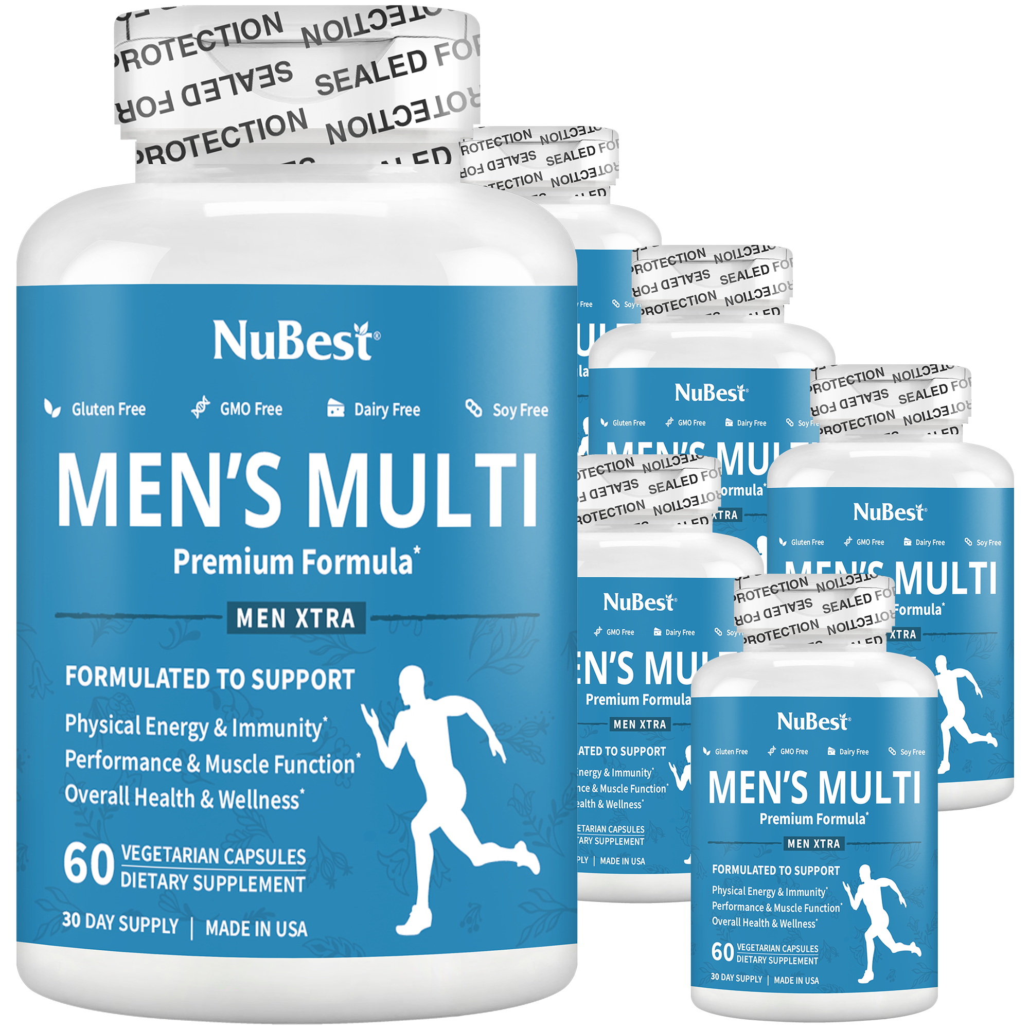 Men's Multi, Men Xtra, Energy, Immunity & Health Boost, 60 Vegan Capsu