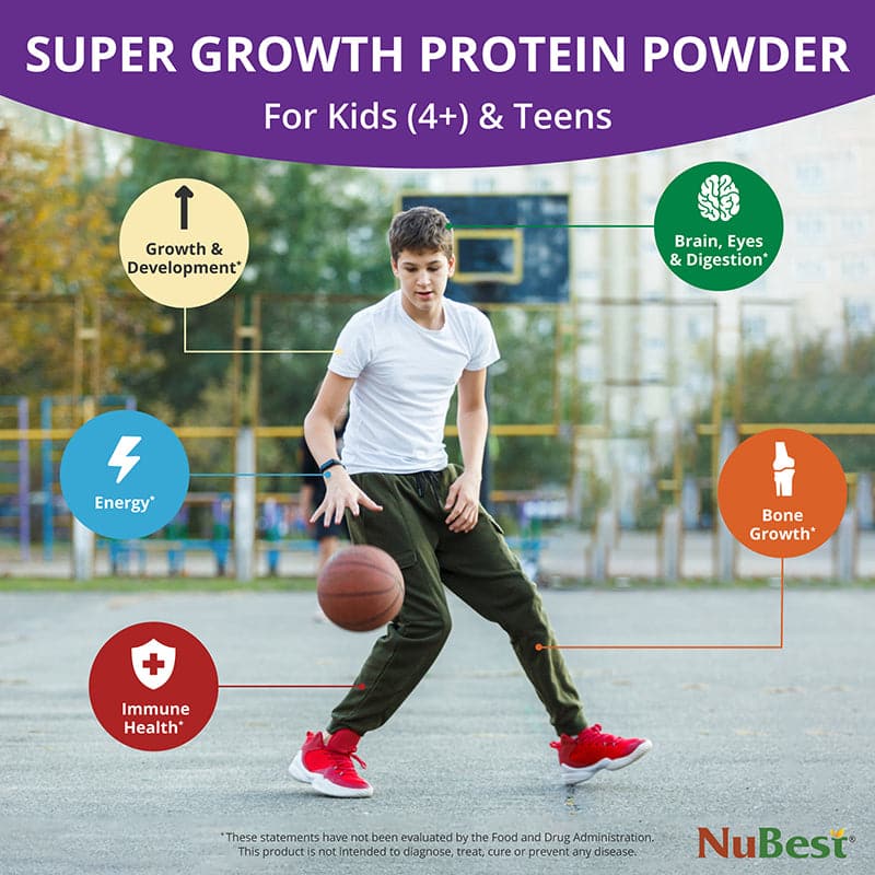 NuBest Tall Protein, Vanilla Shake for Ages 4+, 10 vegan servings ...