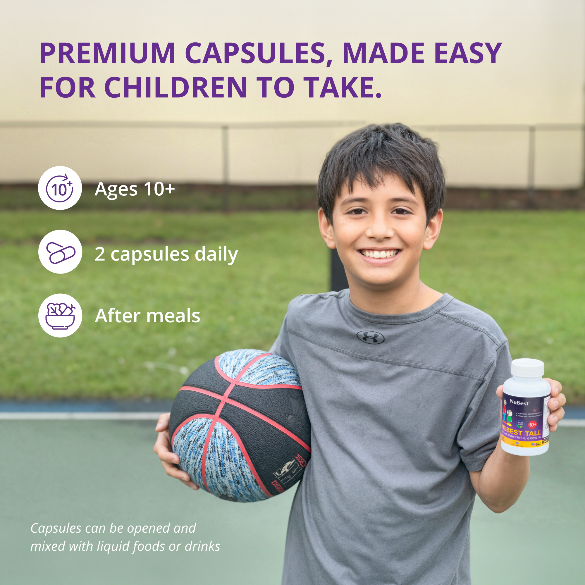 NuBest Tall 10+, Powerful Growth for Kids & Teens (10+), Milk Drinkers
