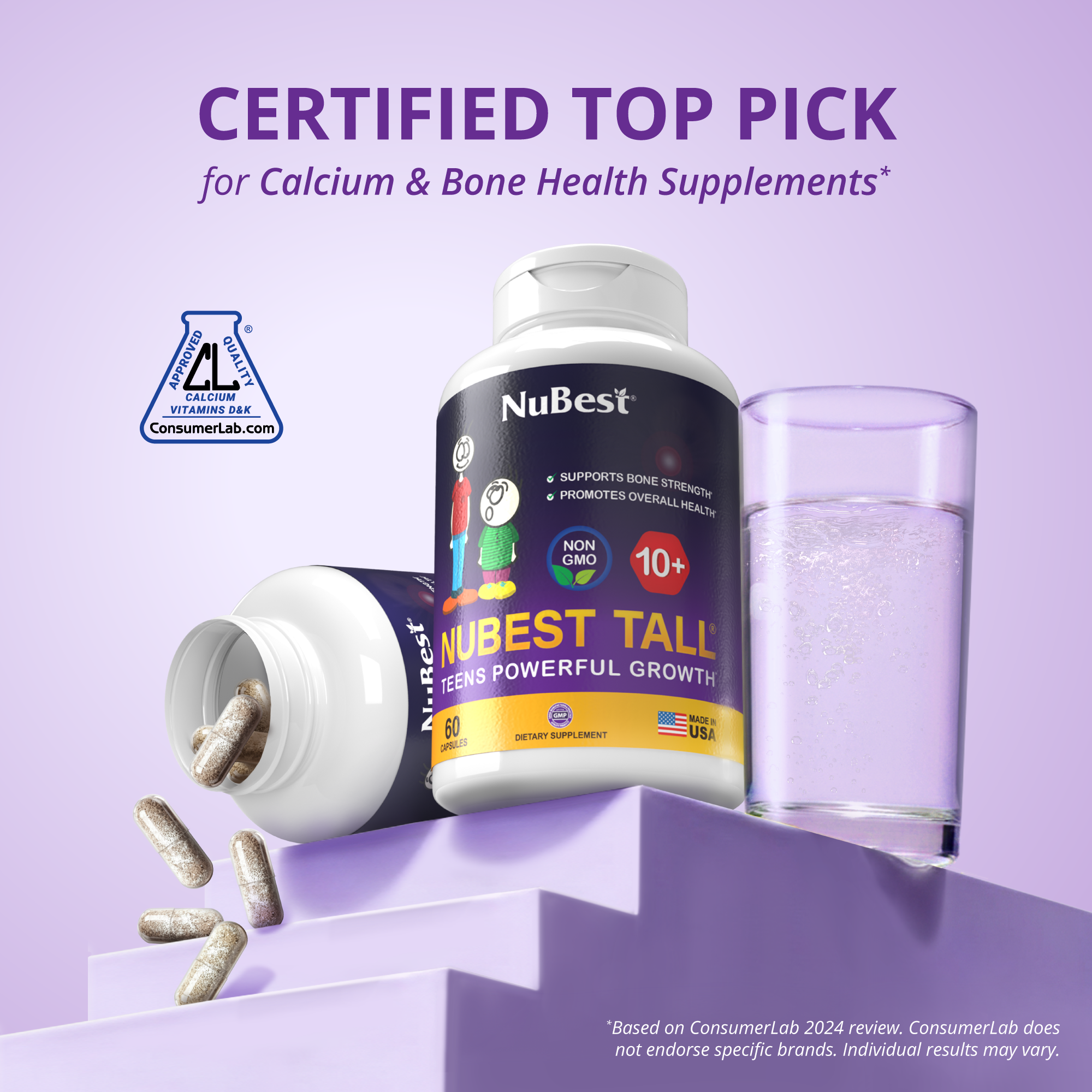 NuBest Tall 10+, Powerful Growth for Kids & Teens (10+), Milk Drinkers