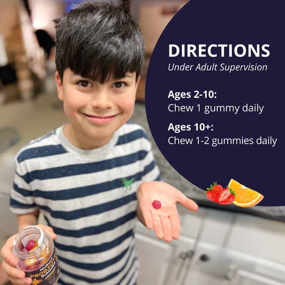 NuBest Probiotic Gummies for Ages 2+, Sugar Free, 60 Vegan Gummies